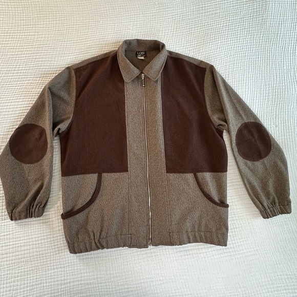 Lori | Jackets & Coats | Vintage Jacket Beige Tan Elbow Patch Jacket ...